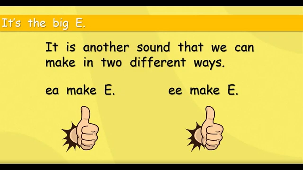It's time to look at the long E sound. Conversation for grade 1. - YouTube