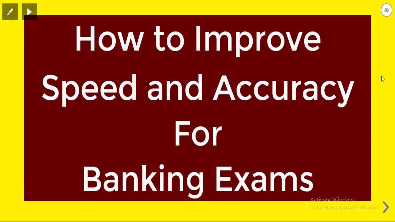 How To Improve Speed And Accuracy For Banking Exams SBI CLERK YouTube how-to-improve-speed-and-accuracy-for-banking-exams-sbi-clerk-youtube