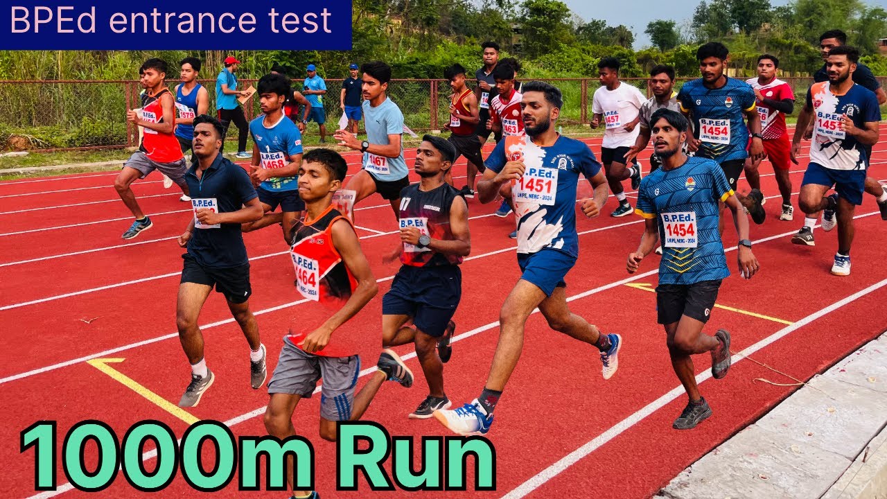 Bped entrance test 1000m run - YouTube