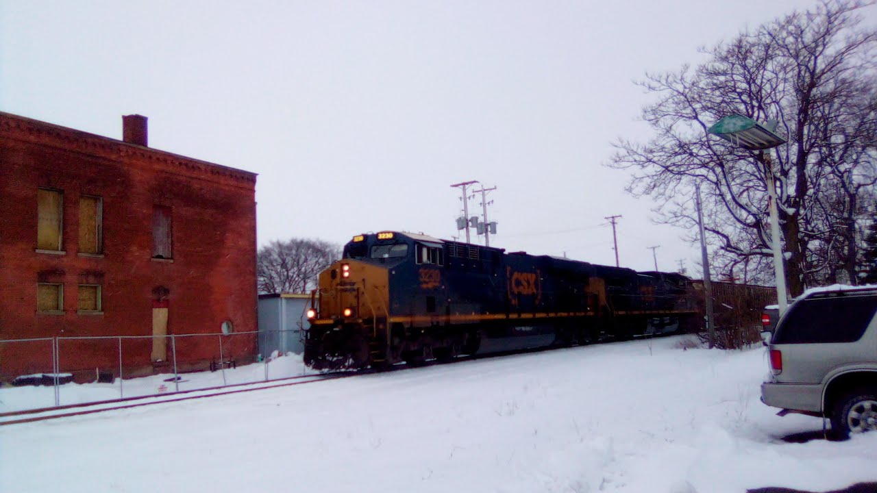Late Afternoon EASTBOUND FW-LI CFE-10 CSX Grain Train! (01/27/2023) - YouTube
