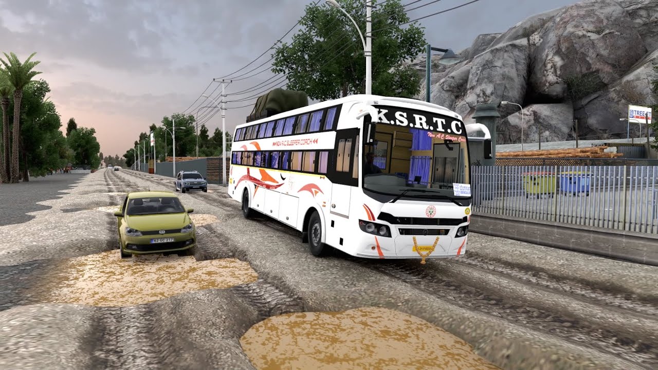 😱 REAL Dangerous KSRTC Bus Driving 😱 | BV MAXIMA IN DANGEROUS ROAD ...