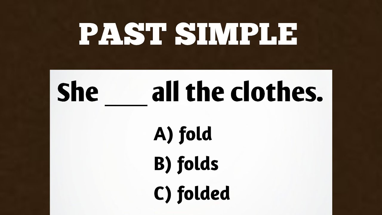 Past Simple Tense | English Grammar Quiz For Beginners - YouTube