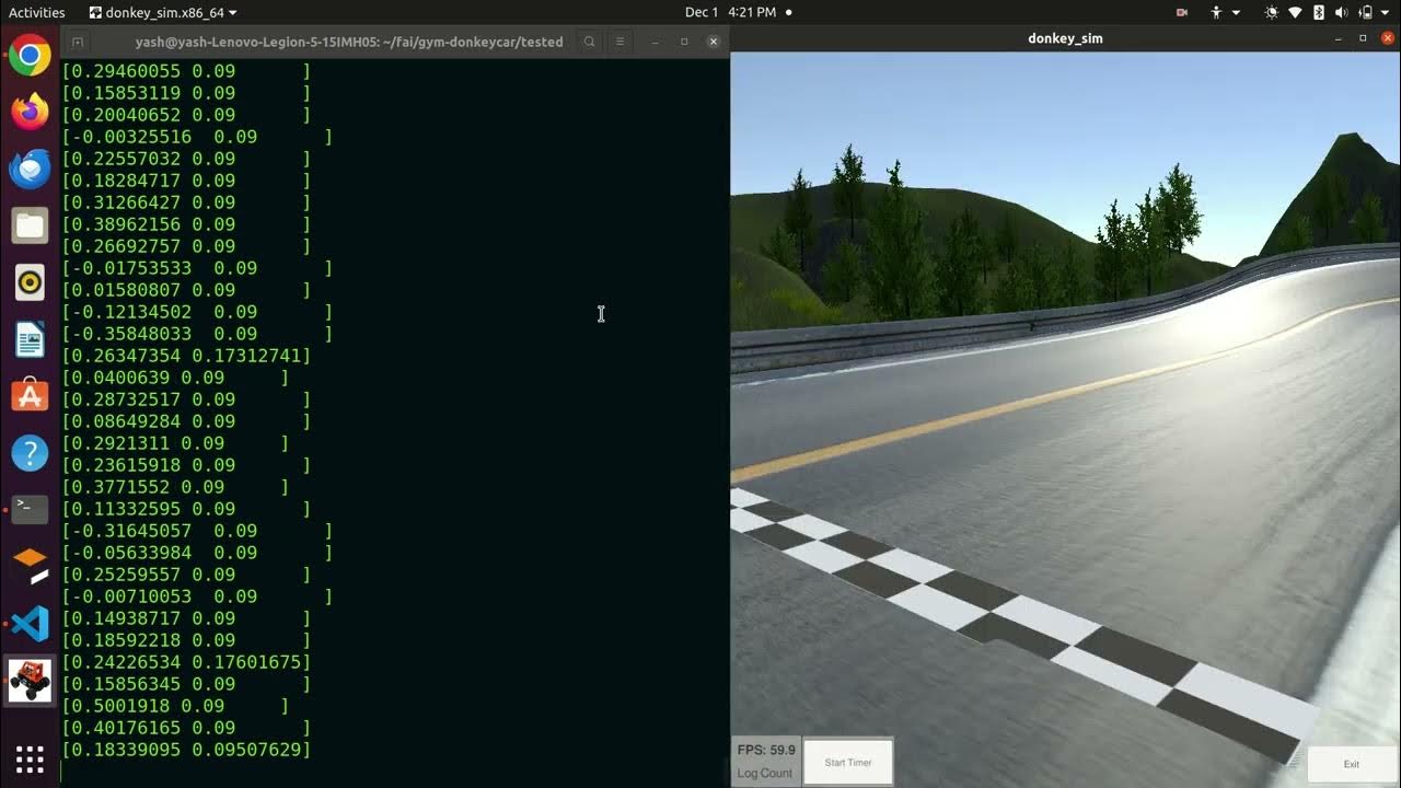 Demo - Reinforcement Learning Algorithms for Autonomous Driving Donkey Car simulator - YouTube