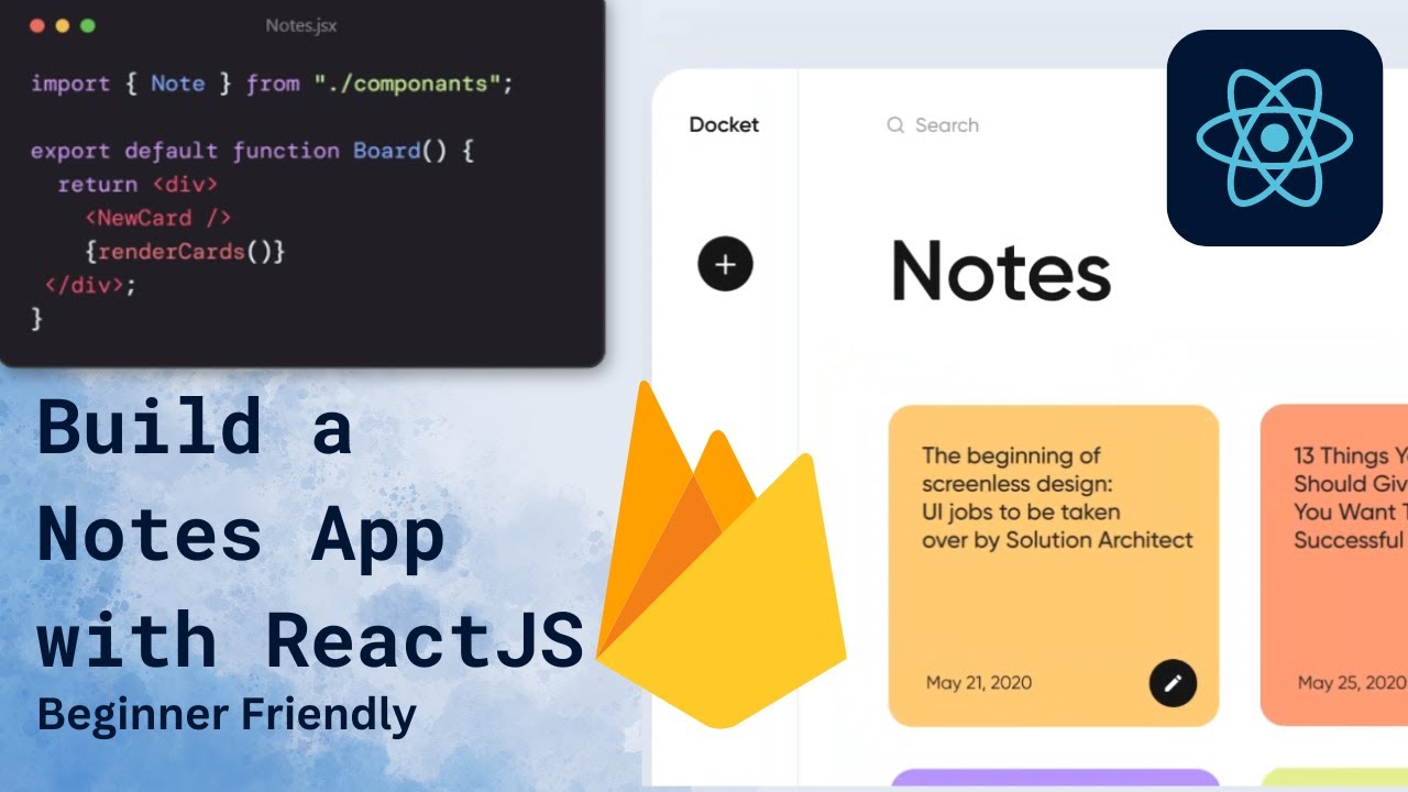 Level Up Your Notes App: Firebase Integration with React [Part 2] - YouTube