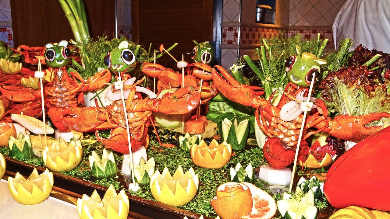 AIDA cruise ship Restaurants 4K Cruiser food AIDAsol Südostasien. - YouTube