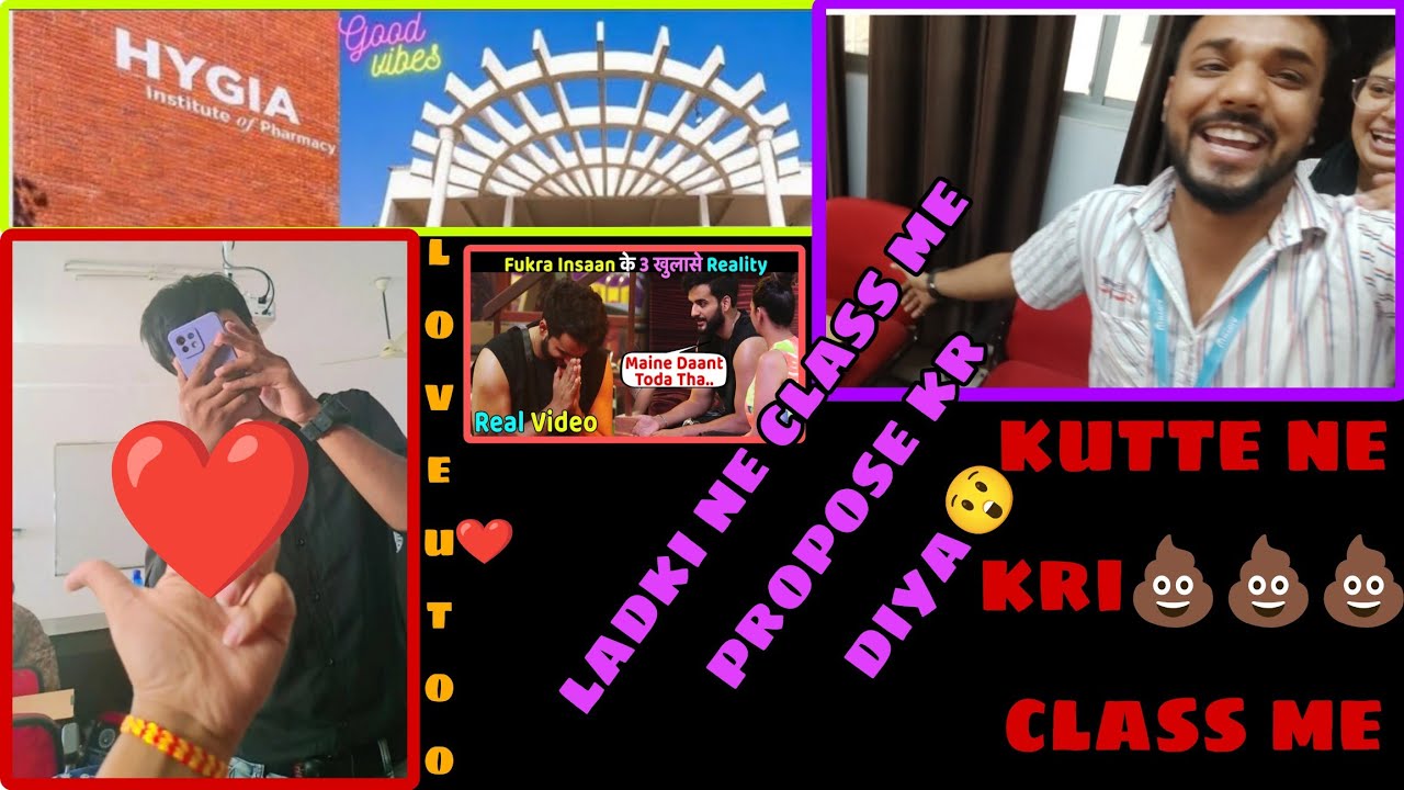 Class me ghussa kutta 🐕 ki सूसू 💩💩💩 😂 || Hygia college || #fukrainsaan ...