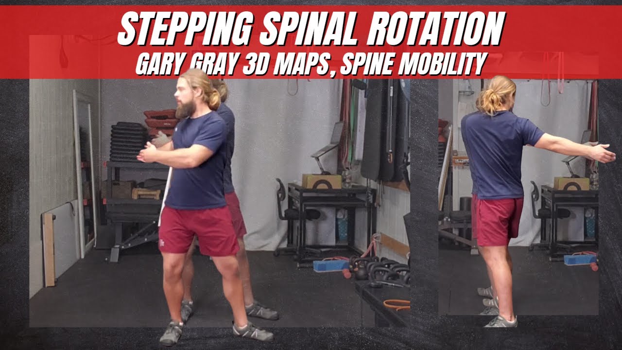 Stepping Spinal Rotation - Gary Gray 3D Maps, Spine Mobility - YouTube