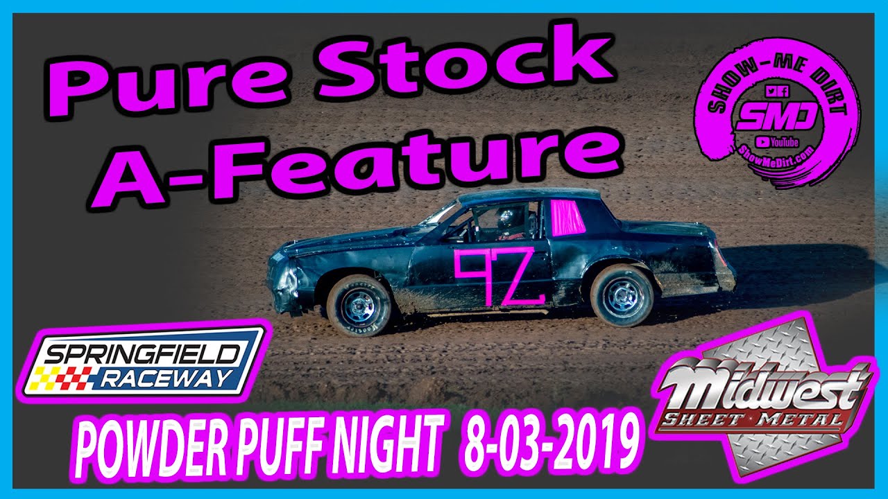 S03 E380 Pure Stock A-Feature - POWDER PUFF NIGHT Springfield Raceway ...