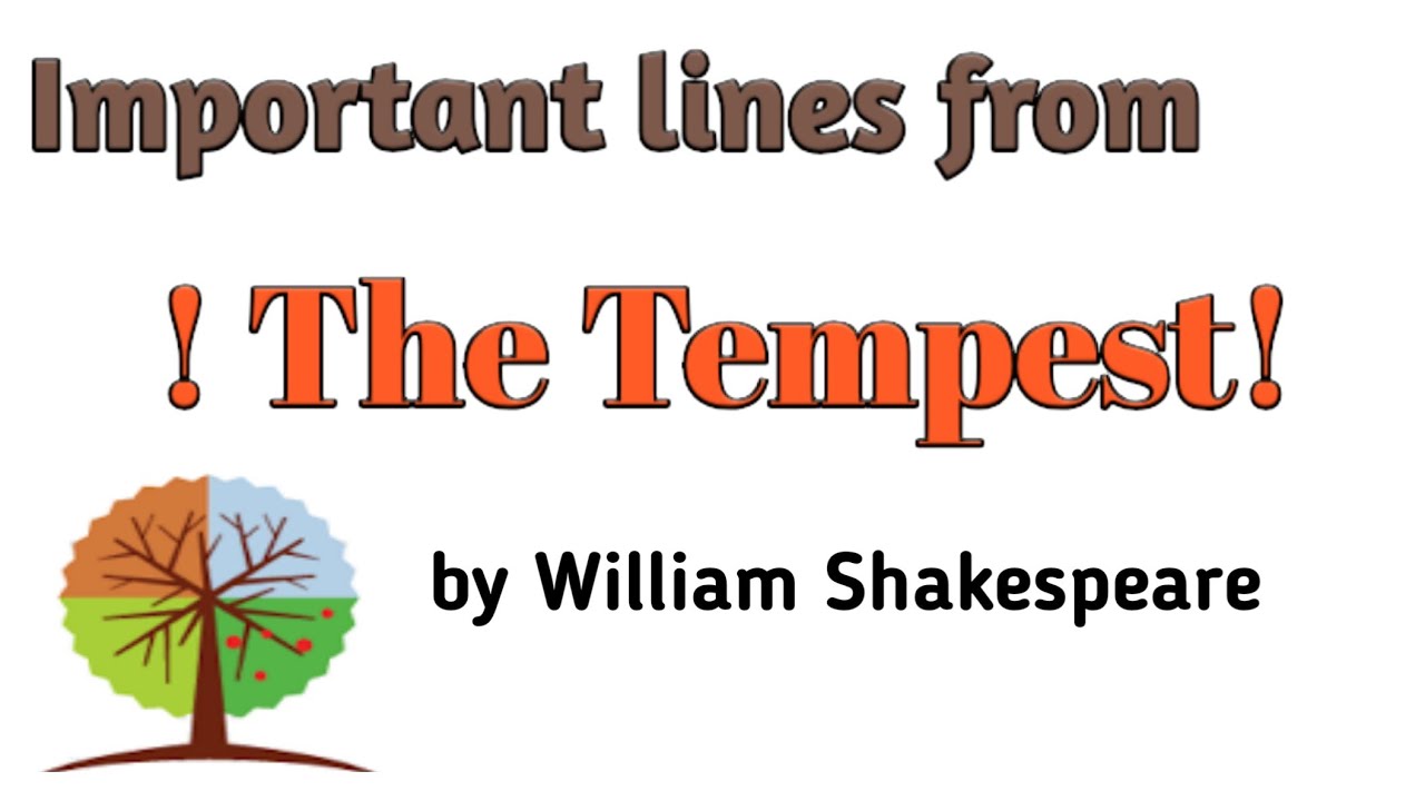 Important lines from ' The Tempest'|| TGT PGT KVS DSSSB and UGC NET ...
