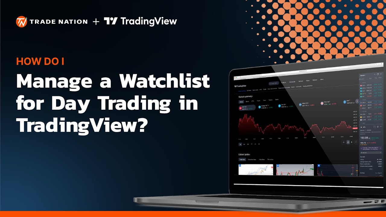 How do I manage a watchlist for day trading in TradingView? - YouTube