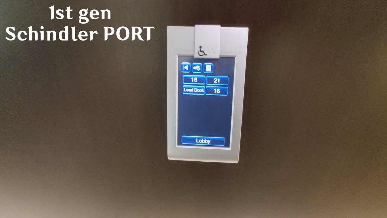 Schindler PORT Destination Dispatch Traction Elevators at Oceanic Plaza ...