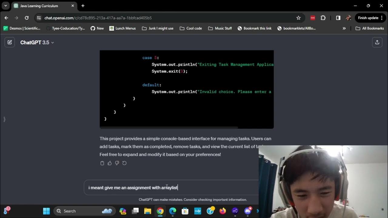 Day 12 of Learn Java from ChatGPT - ArrayList has lots of stuffs - YouTube