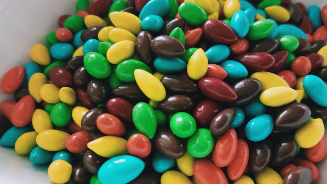 ASMR SATISFYING CHOCO BEANS - YouTube