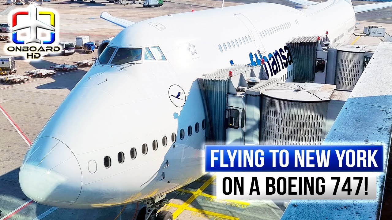 TRIP REPORT | Lufthansa 747 Service to New York! | Frankfurt to New York | Lufthansa Boeing 747 ...