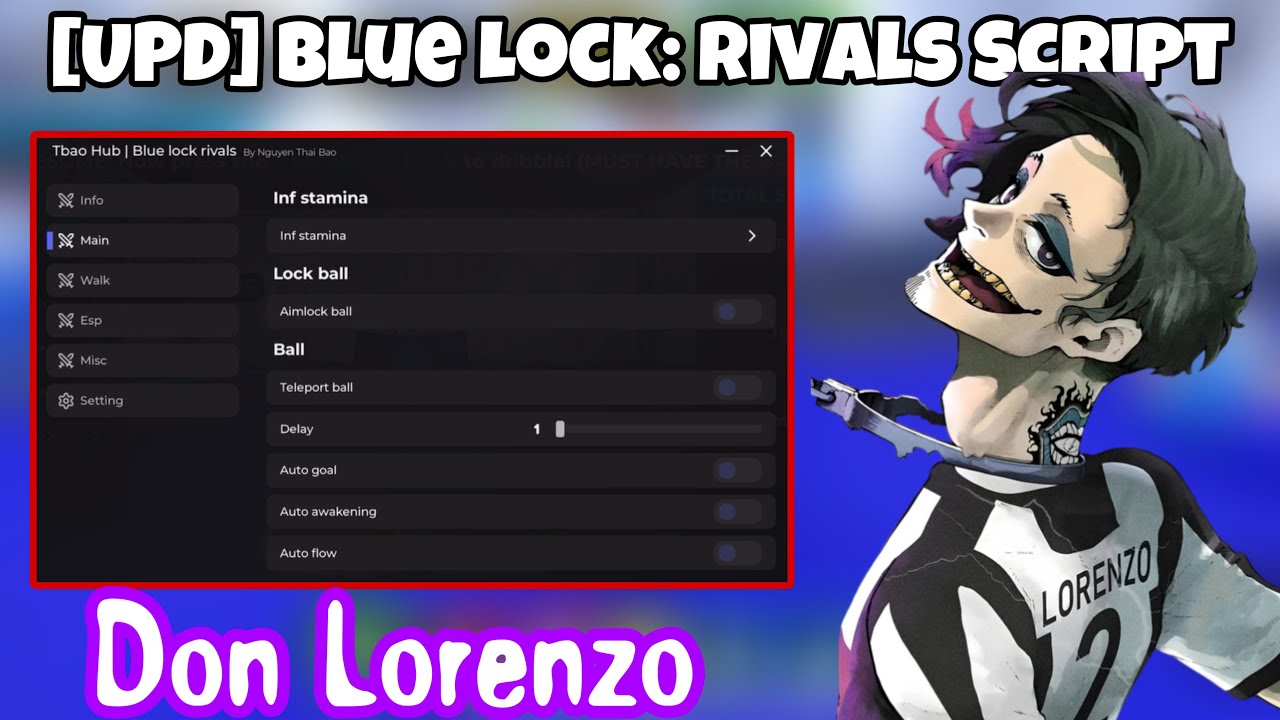 [UPD] Blue Lock: Rivals Don Lorenzo ACE BEST Script | AutoGoal,Tp Ball ...
