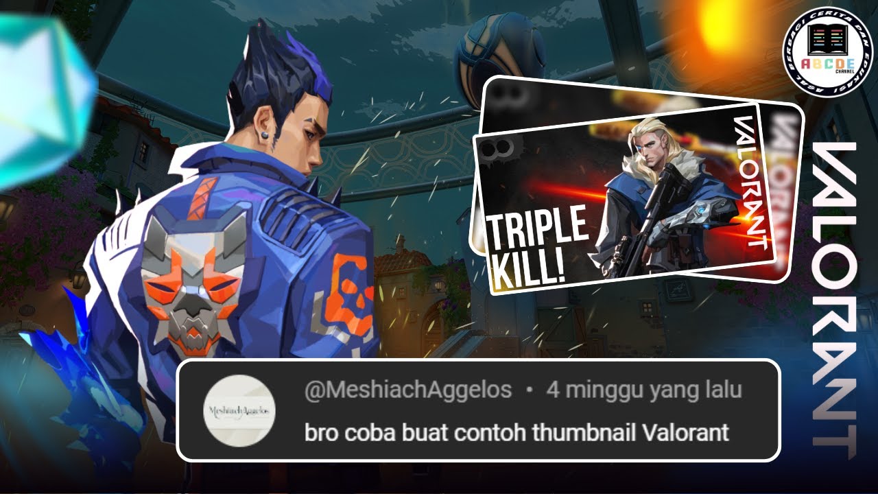 Cara Buat Thumbnail Youtube Tema Game Valorant Pakai Canva! - YouTube