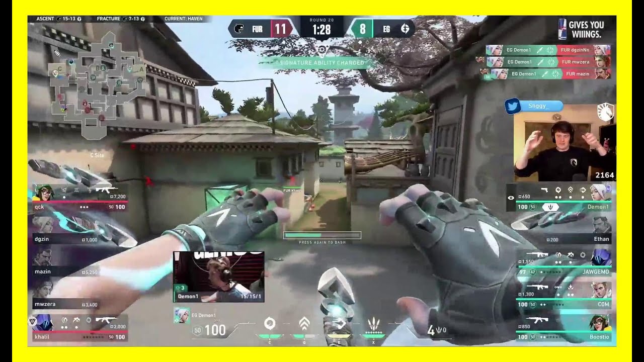 Sliggytv - sliggy blessing to secure the ace | Valorant Highlights Week ...