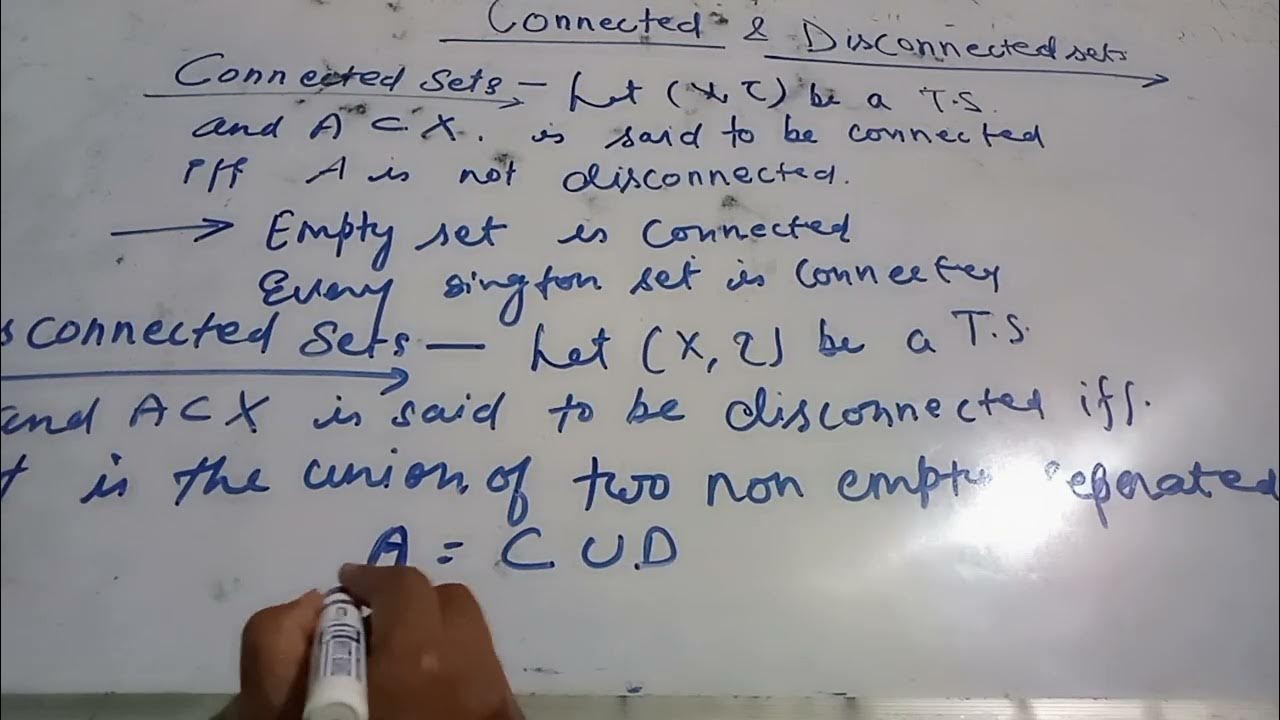 Connected sets and Disconnected sets || Topology - YouTube