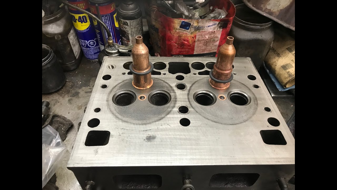 Detroit 2-53 Installing New Injector Tubes - YouTube