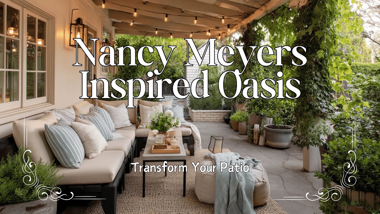 Create a Cozy Nancy Meyers-Inspired Patio Oasis for Effortless Spring ...
