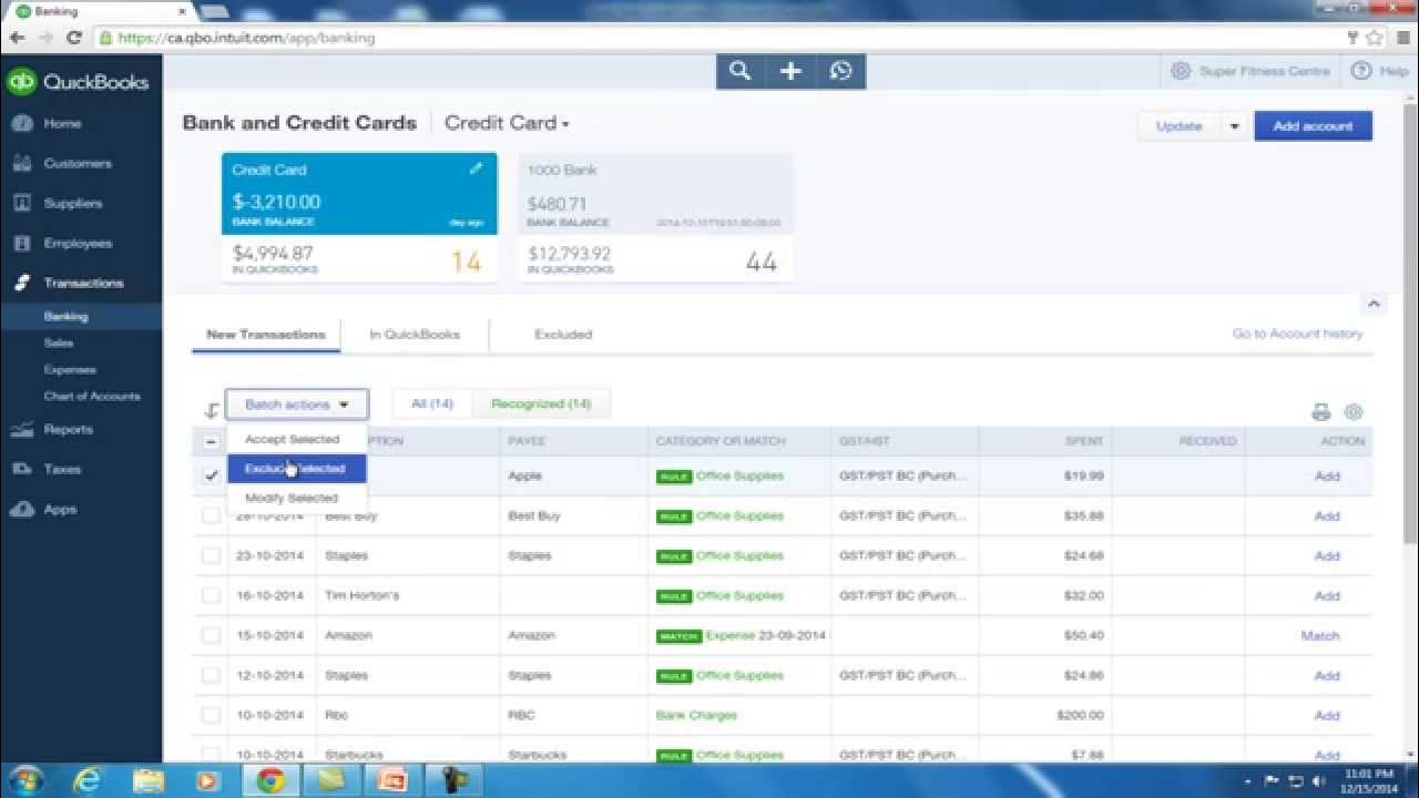 How to Set Up Bank Feeds in QuickBooks Online - YouTube