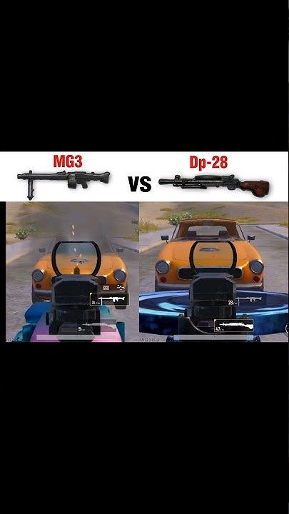 MG3 vs Dp-28 damage 😱 || #pubg #shorts #pubgshorts - YouTube