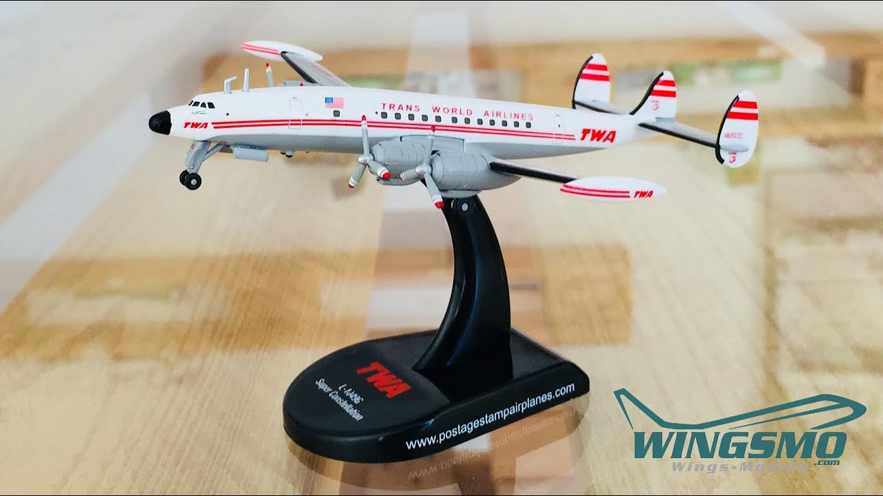 TWA Lockheed Super Constellation L1049 PS5806-1 Postage Stamp Flugzeug ...