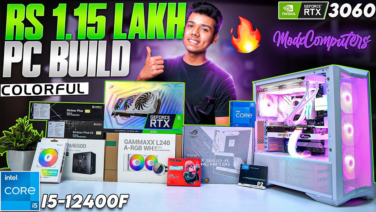 Rs 1.15 Lakh Gaming PC Build | Intel i5-12400f & RTX 3060 - YouTube