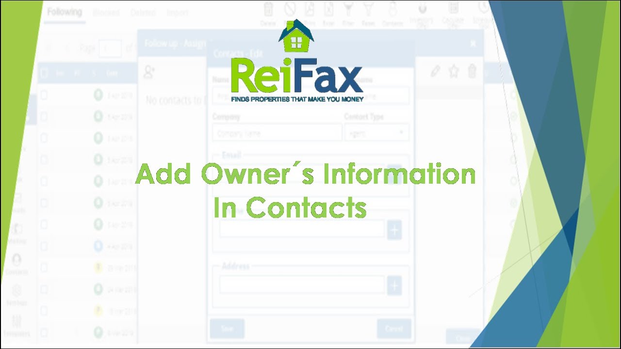 How to add owner's information as the property contact info in the ...