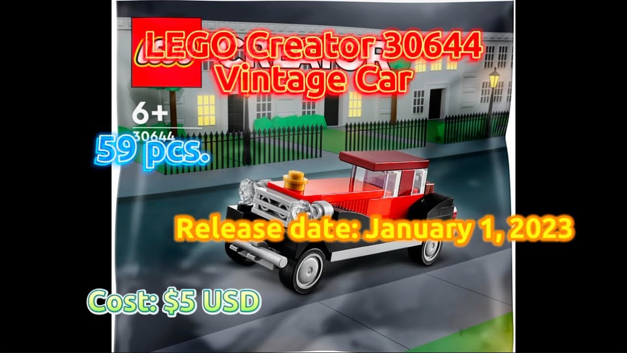 LEGO Speed Build - 30644: LEGO Creator - Vintage Car (Complete Build ...