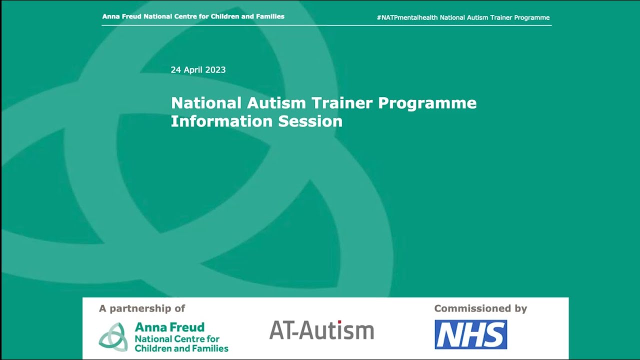 National Autism Trainer Programme online information session 24 April ...