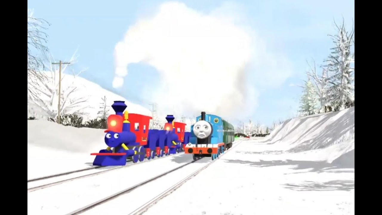 CASEY JR VS LINUS - THE SNOWLAND RACING! - TRAINZ RAILROAD SIMULATOR ...