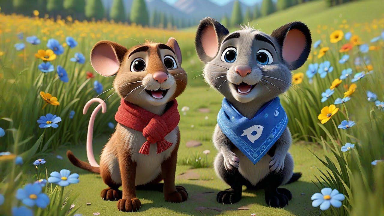 Five Squeaky Mice Run Round and Round | Fun Counting Song for Kids ...