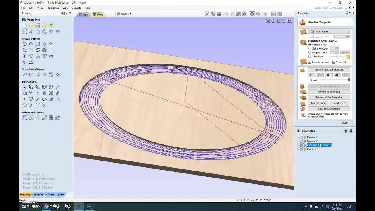 VCarve Toolpaths - YouTube