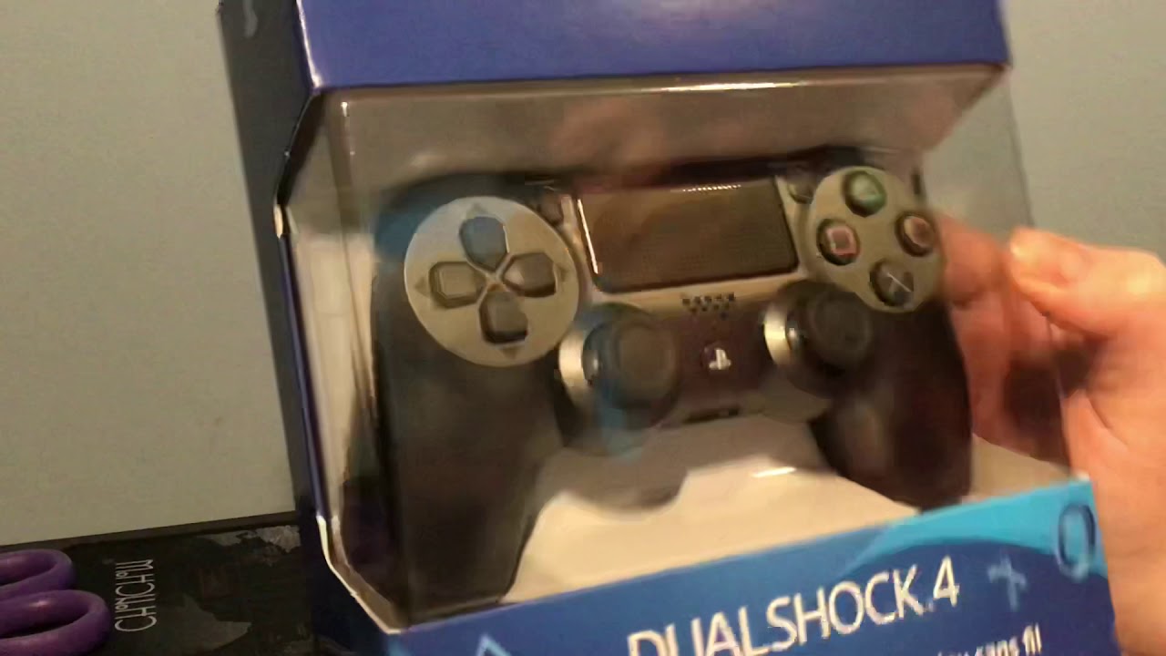 Unboxing my new ps4 controller (steel black) - YouTube