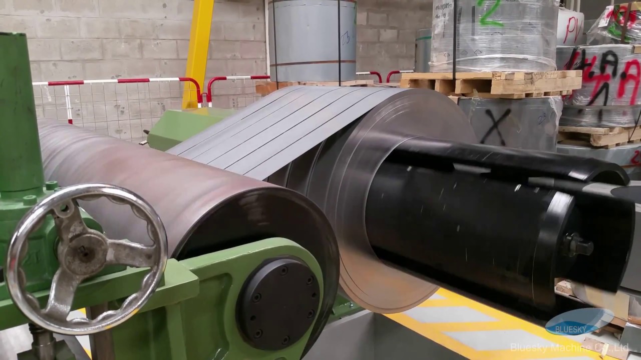 Transformer Core Silicon Steel Slitting Machine - YouTube