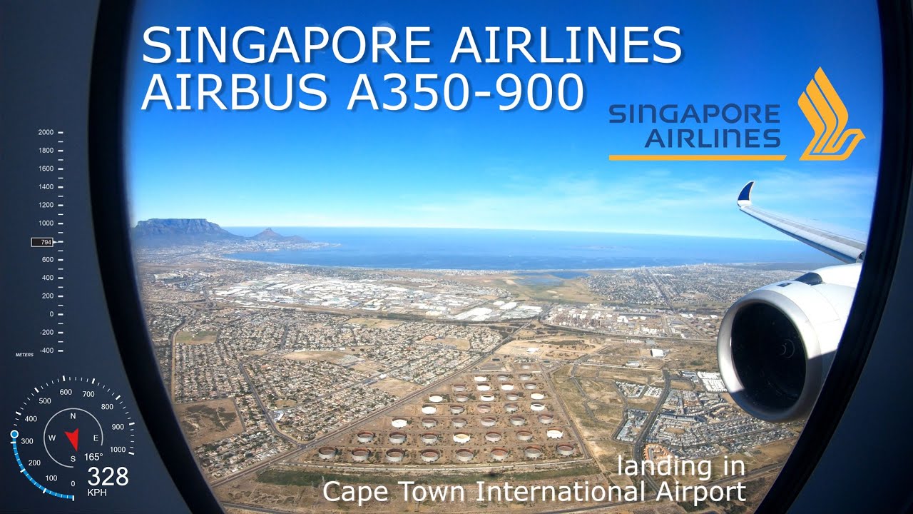 Landing in Cape Town with Full Telemetry - Singapore Airlines SQ478 ...