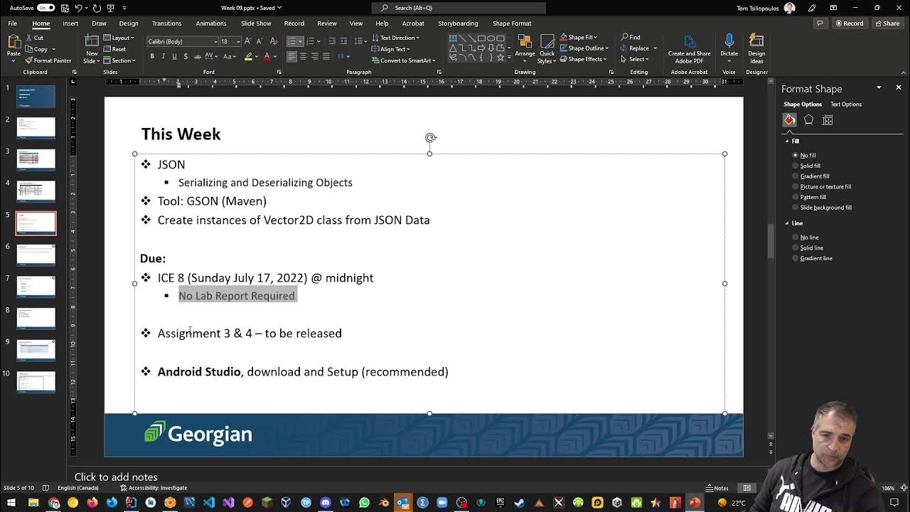 COMP1011 - M2022 - Week 9 - Part 2 - JSON file I/O with Gson - YouTube