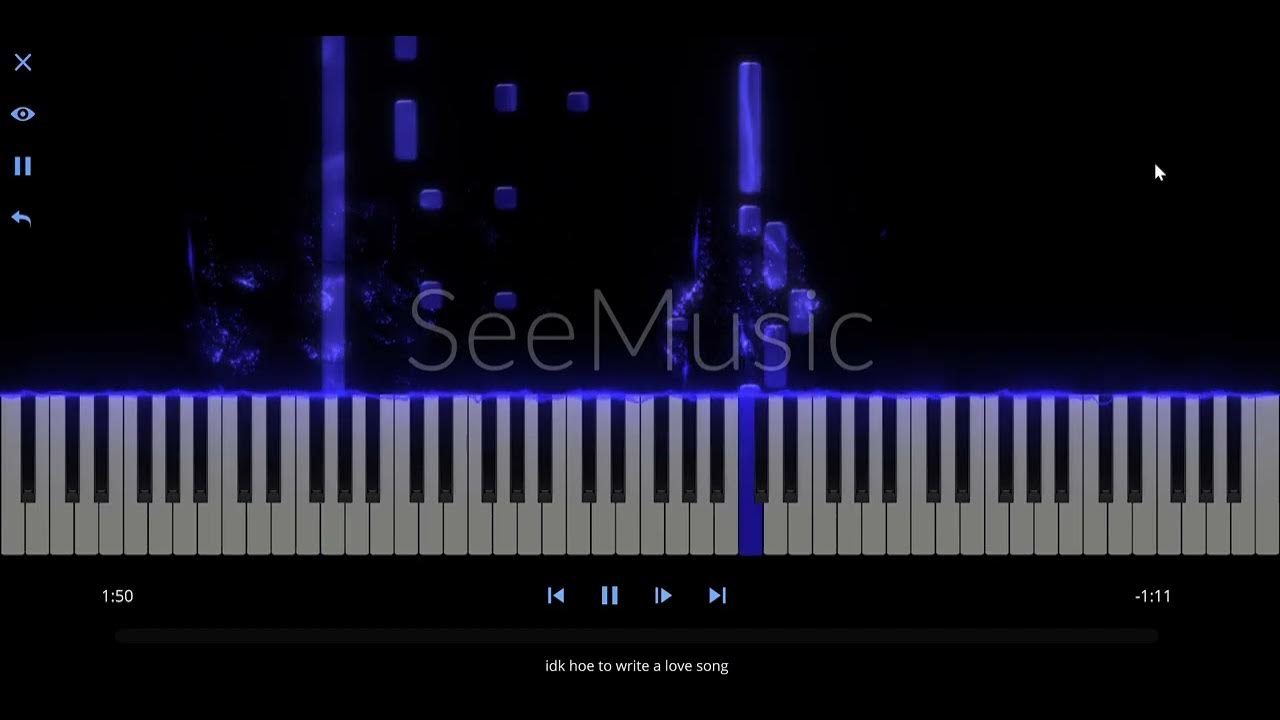 Idk how to write a love song See music piano. - YouTube