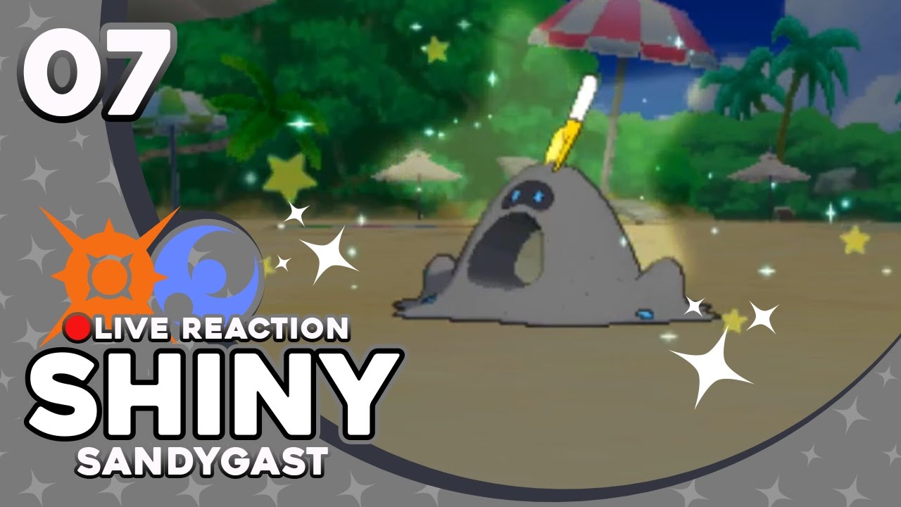 BLACK SAND ON HANO BEACH! SHINY SANDYGAST! | Pokémon Sun and Moon Shiny ...