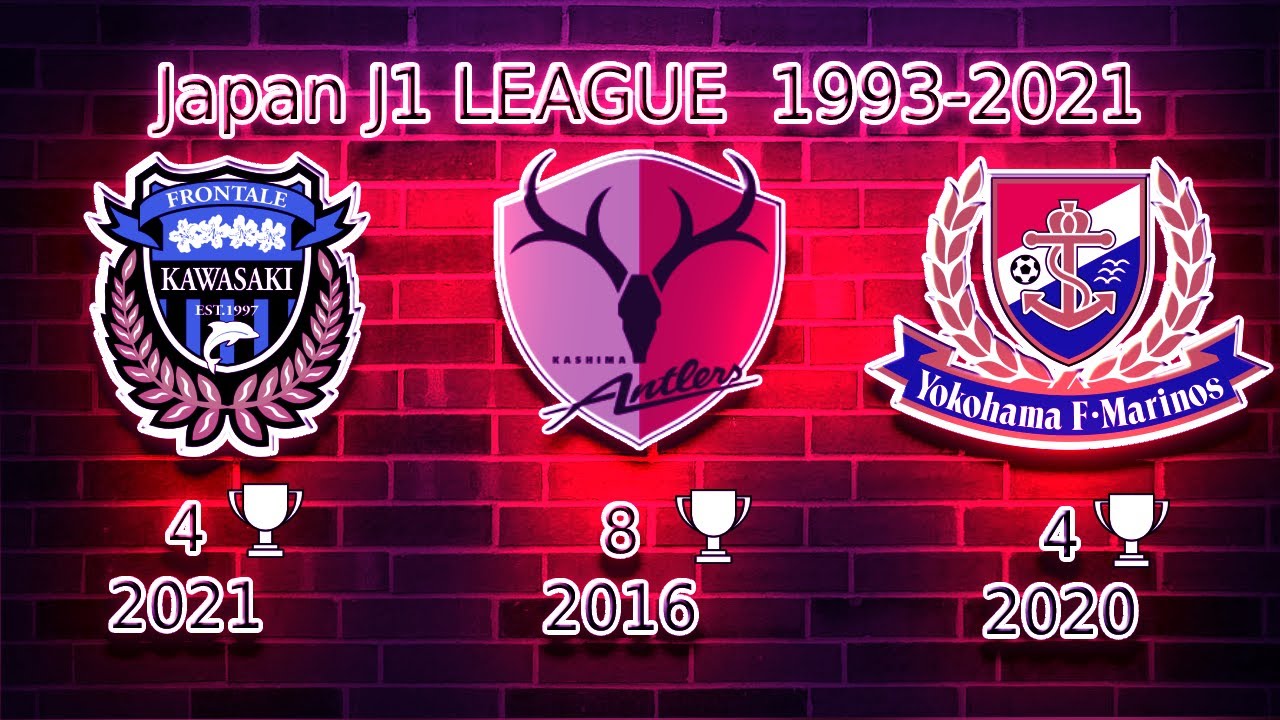 Japan 🇯🇵 J1 LEAGUE Winners 1993-2021 Japan Champions - YouTube