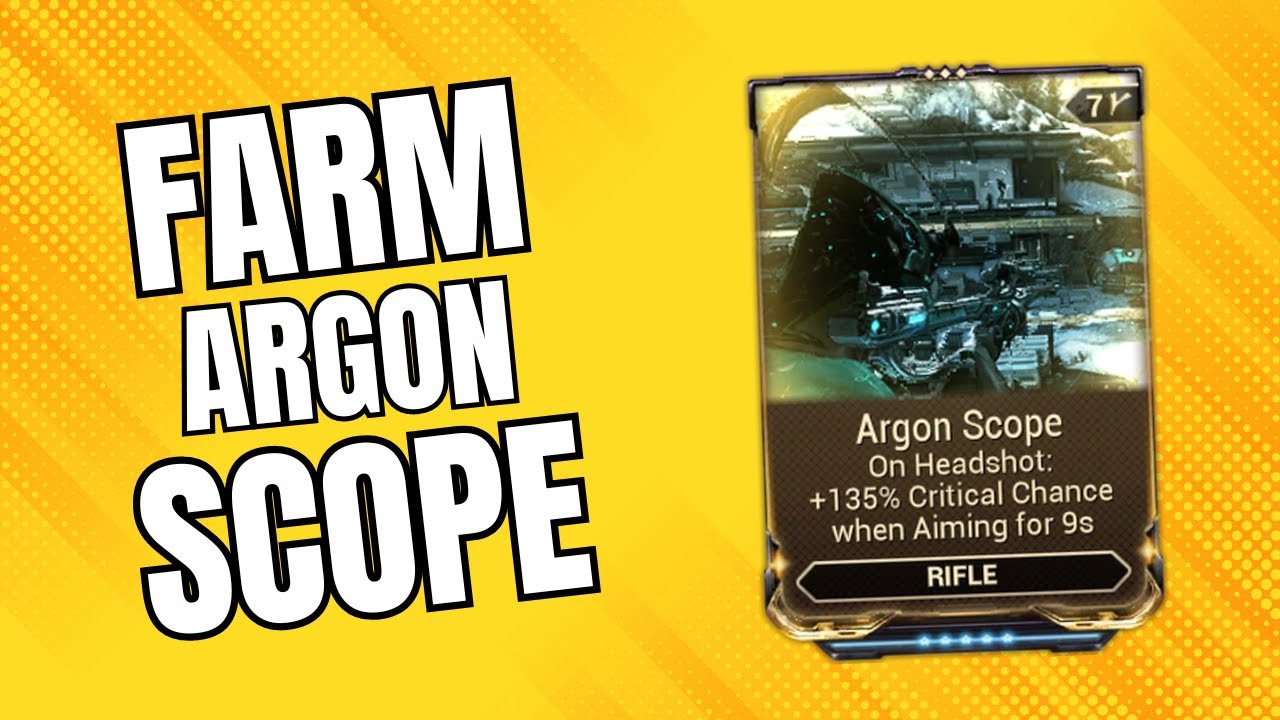 How to get Argon Scope in Warframe - YouTube