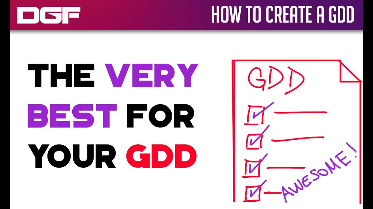 GDD Good Practices and Template Documents - YouTube