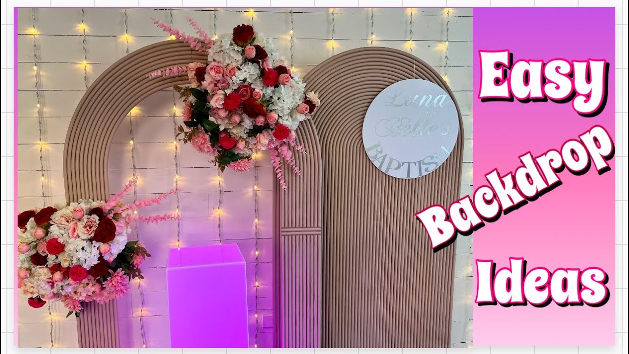 Easy Backdrop Ideas @delightfulevents9293 - YouTube