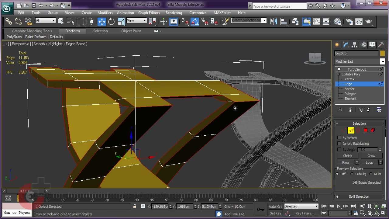 Video 14 "Modelado a Través de Edit Poly (Uso de Turbosmooth) en 3d Max ...