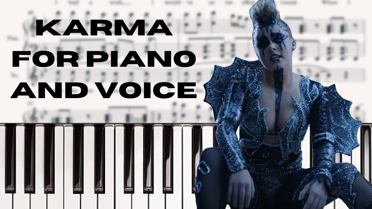 Karma by Jojo Siwa || Piano and Voice Sheet Music FULL - YouTube