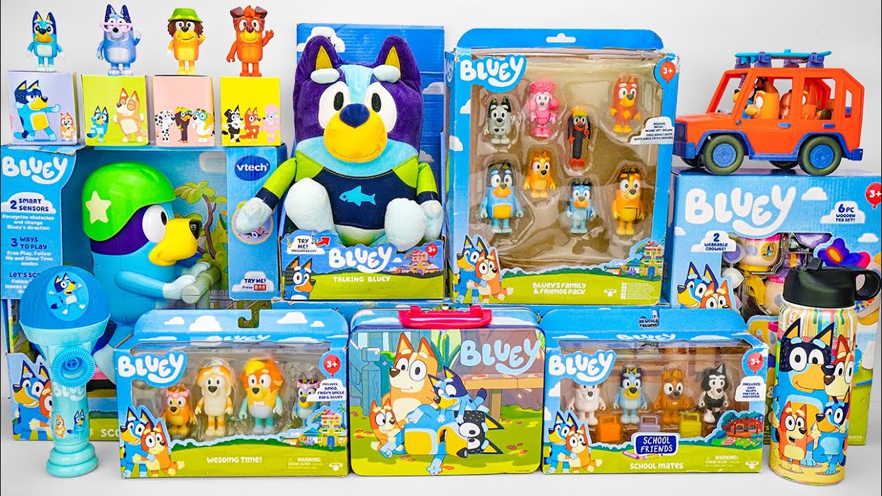 103 Minutes of Satisfying ASMR Unboxing | Adorable Bluey Toys ...