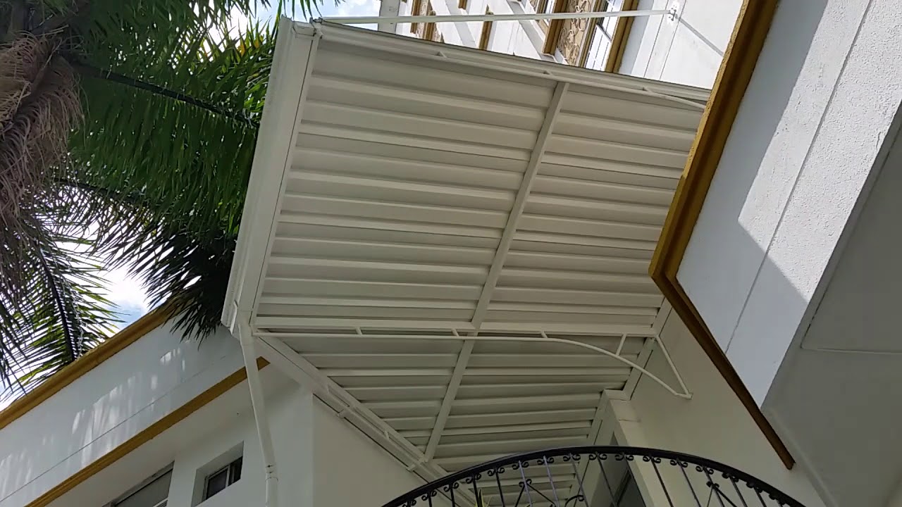 TECHO VOLADIZO METALICO:FABRICADO POR INDUSTRIAS JABER - YouTube