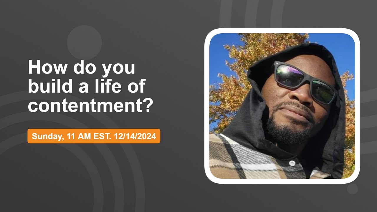 How do you build a life of contentment? - YouTube