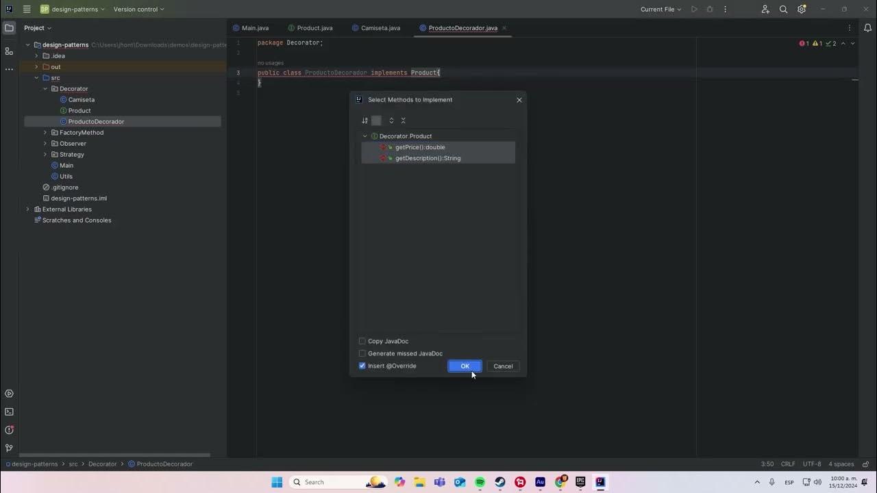 Patrón Decorator en Java: ¡Ajusta tu Código con Elegancia! 🎨💻 - YouTube